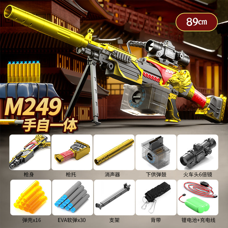 Luo Chen Gold Dragon M249 Auto Shell Ejecting Foam Blaster – Kublai