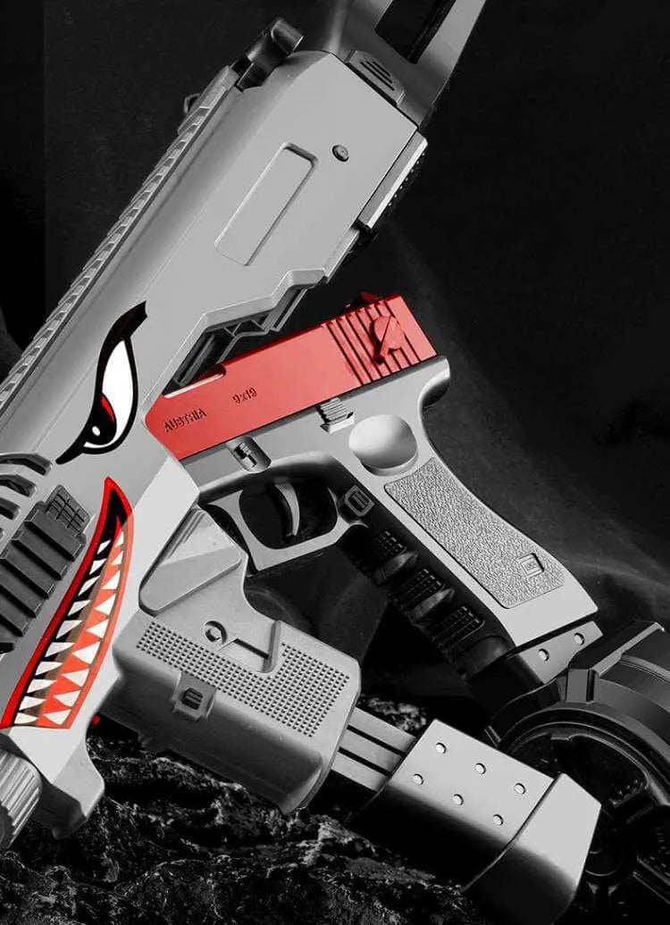 Shark Glock Maunal Dart Blaster with Carbine Conversion Kit – Kublai